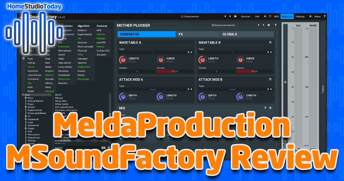 MeldaProduction MSoundFactory Review - HomeStudioToday